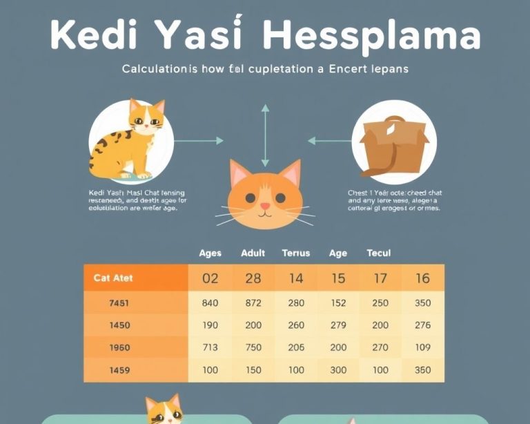 Kedi Yaşı Hesaplama; Kedi Yaşı Nasıl Hesaplanır, Kedi Yaş Tablosu ...